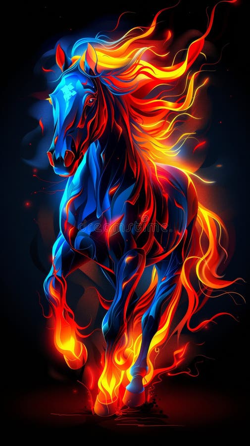 146 Fire Horse Dark Fantasy Stock Photos - Free & Royalty-Free Stock ...