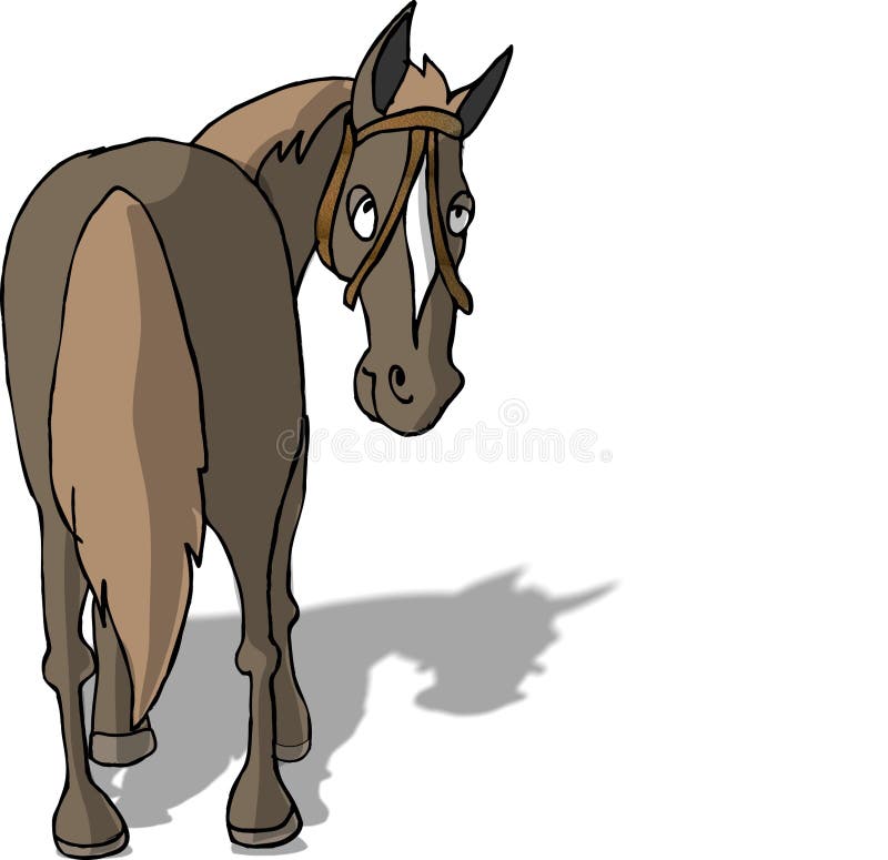 Funny Horse Butt, Backside, Rear, Stock Image - Image of hindend ...