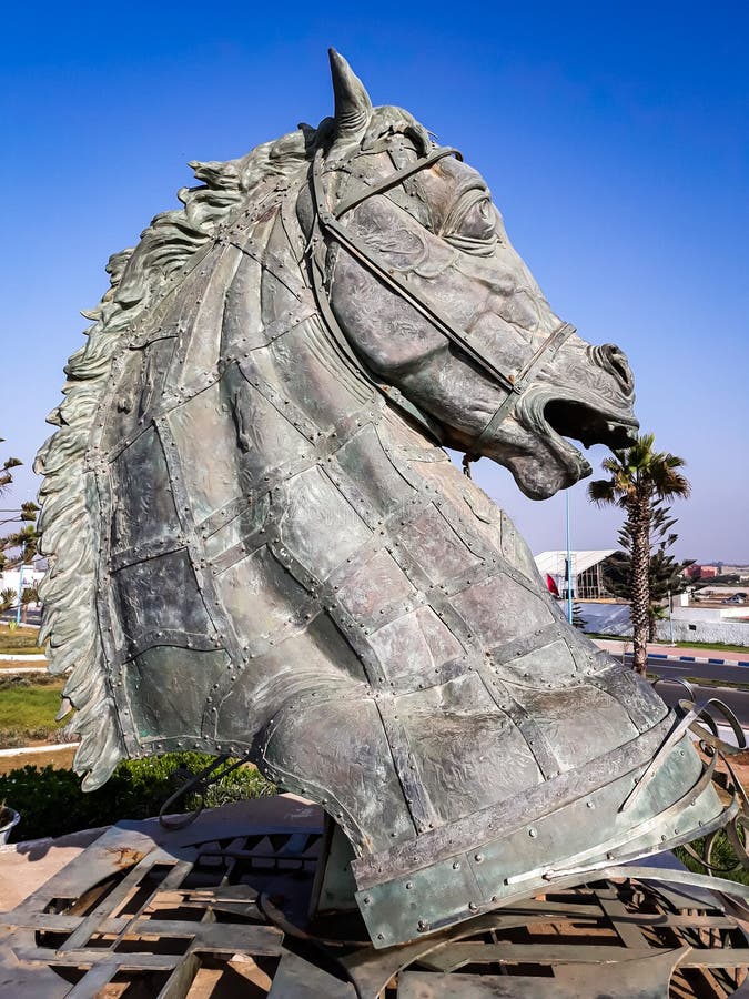 Horse sculpture stock image. Image of horsing, animal - 128324497