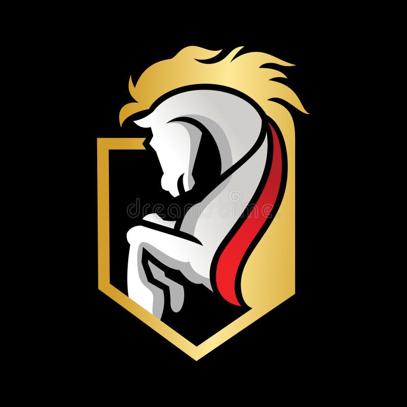 Horse and Shield Logo stock vector. Illustration of products - 271970270