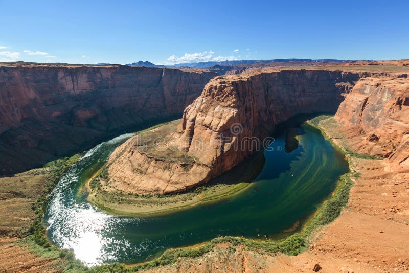 Horse Shoe Bend stock image. Image of formation, dusk - 62022961