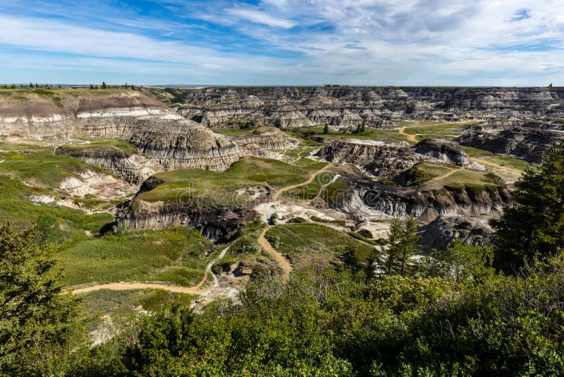 Horse Shoe Canyon at Drumheller in Alberta Canada Stock Photo - Image ...
