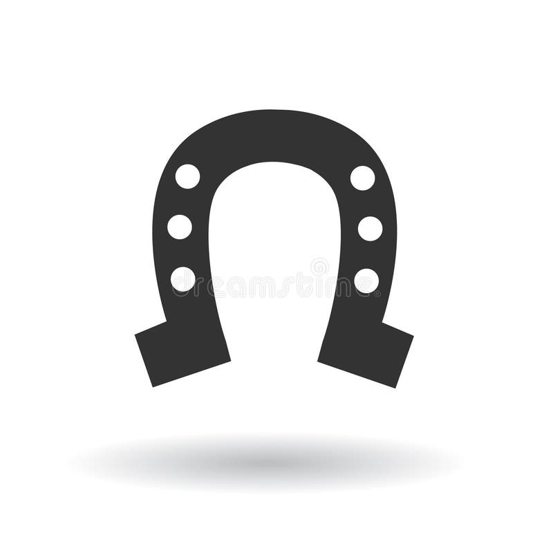 Horse Shoe Icon. Simple Flat Vector Stock Vector - Illustration of shoe, animal: 285524287