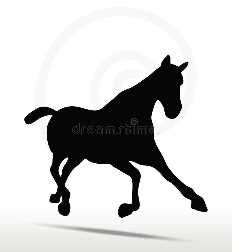 Running Colt Silhouette Stock Illustrations – 173 Running Colt ...