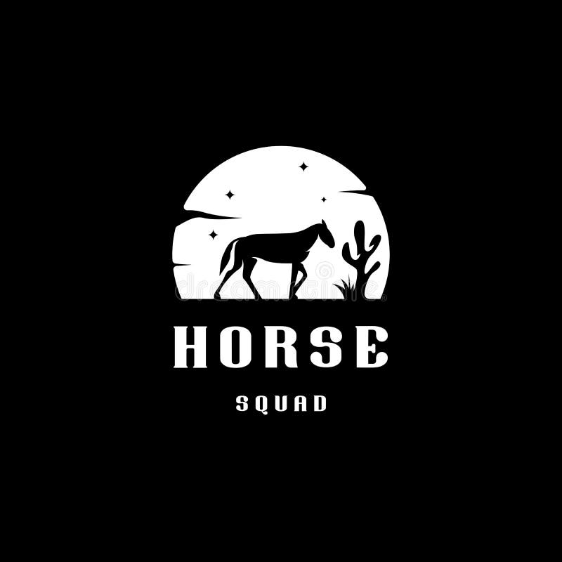 Horse squad logo stock illustration. Illustration of poster - 265656813