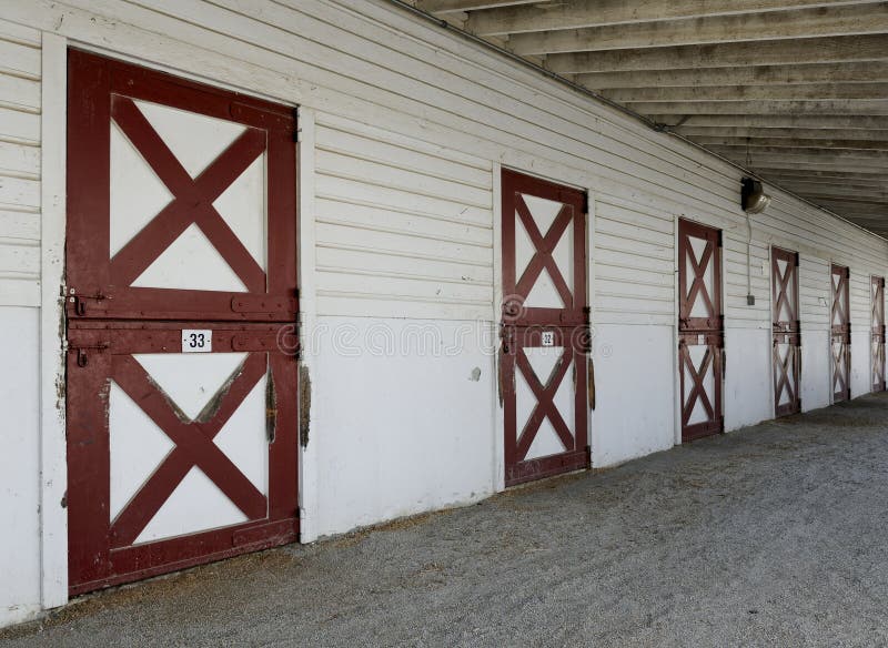 Horse stable barn doors stock photo. Image of building - 20835656