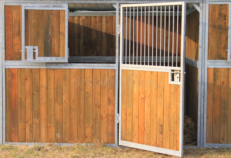 Empty Horse Barn stock image. Image of wood, doors, stall - 8592043