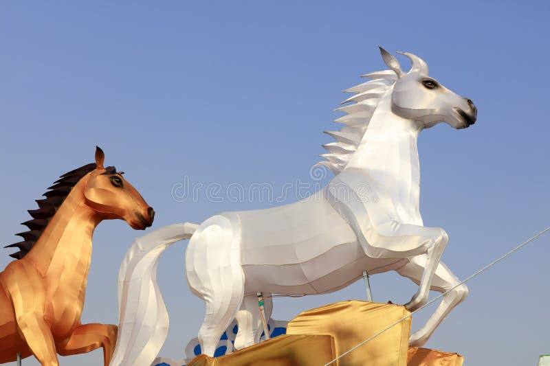 Horse style lantern stock image. Image of brigades, festivals - 364033601