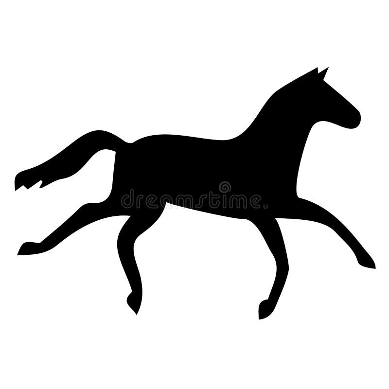 Horse Vector Icon Eps 10. Simple Isolated Illustration Stock Vector ...