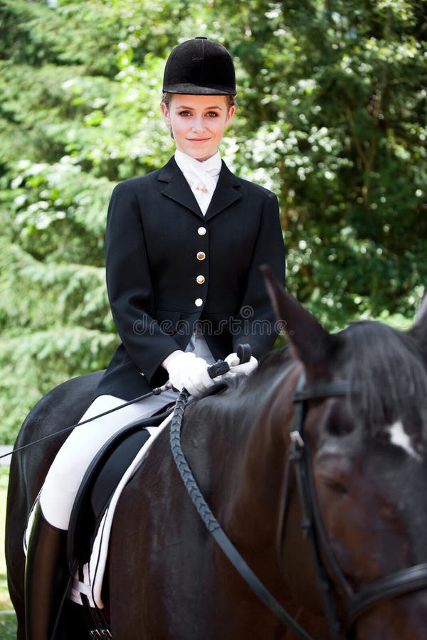 Horseback riding girl stock image. Image of attractive - 10820257