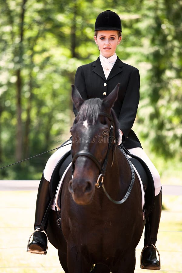 Horseback riding girl stock photo. Image of caucasian - 10017904