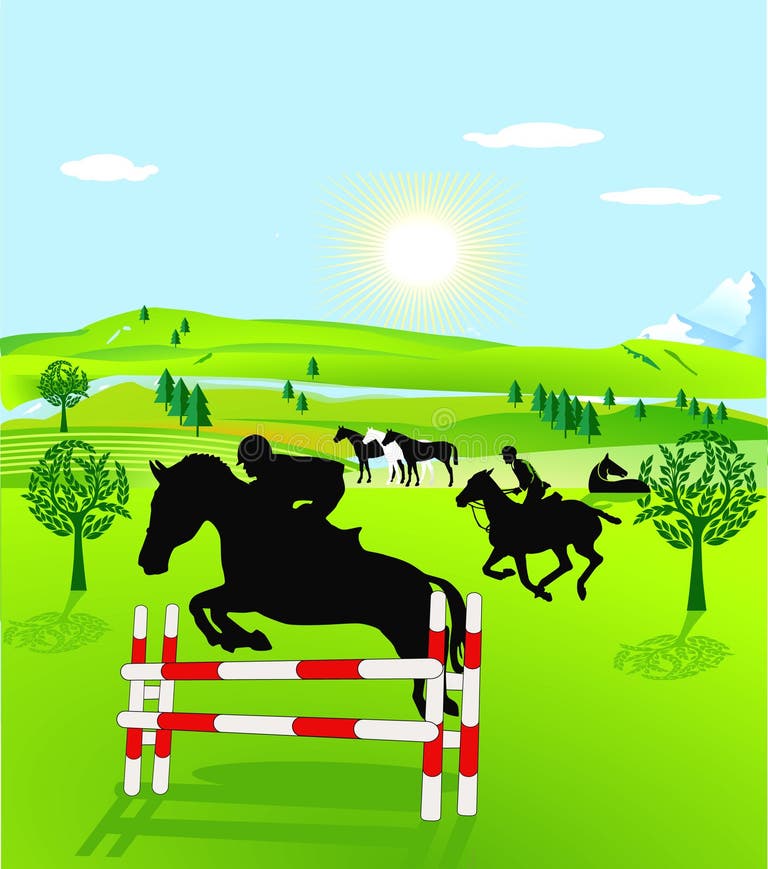 Horseback Riding Stock Illustrations – 23,170 Horseback Riding Stock ...