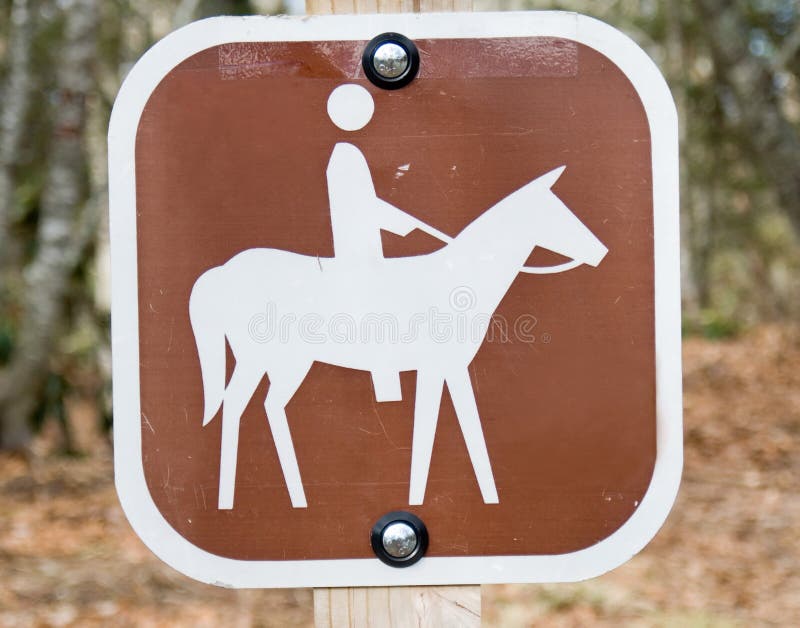 Horseback riding sign stock photo. Image of horseback - 3924598
