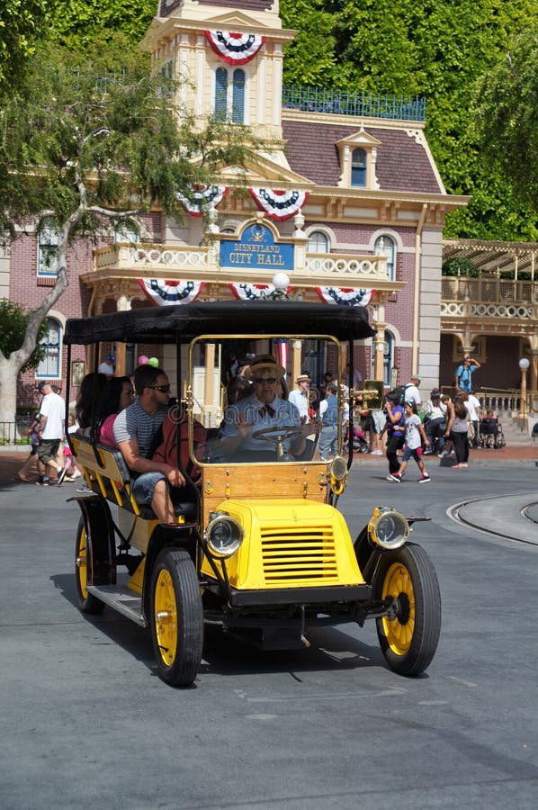 Horseless Carriage Main Street Disneyland Editorial Stock Photo - Image ...