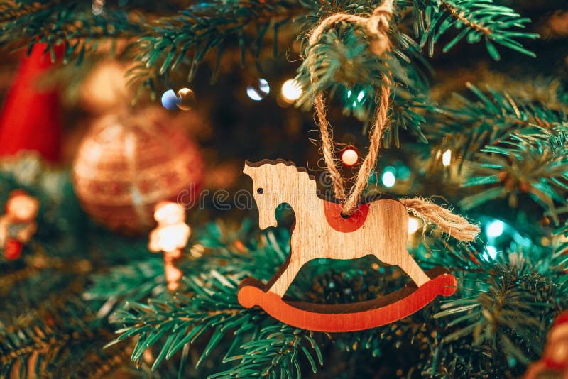 Horseriding Christmas Decoration for Riders in a Postcard Suitable ...