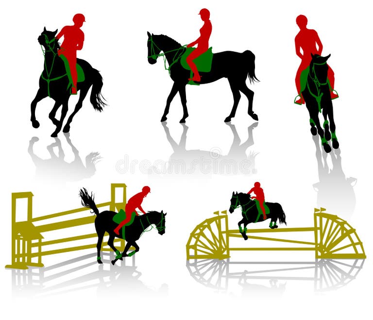 Young Women Riding Horses Stock Illustrations – 25 Young Women Riding ...