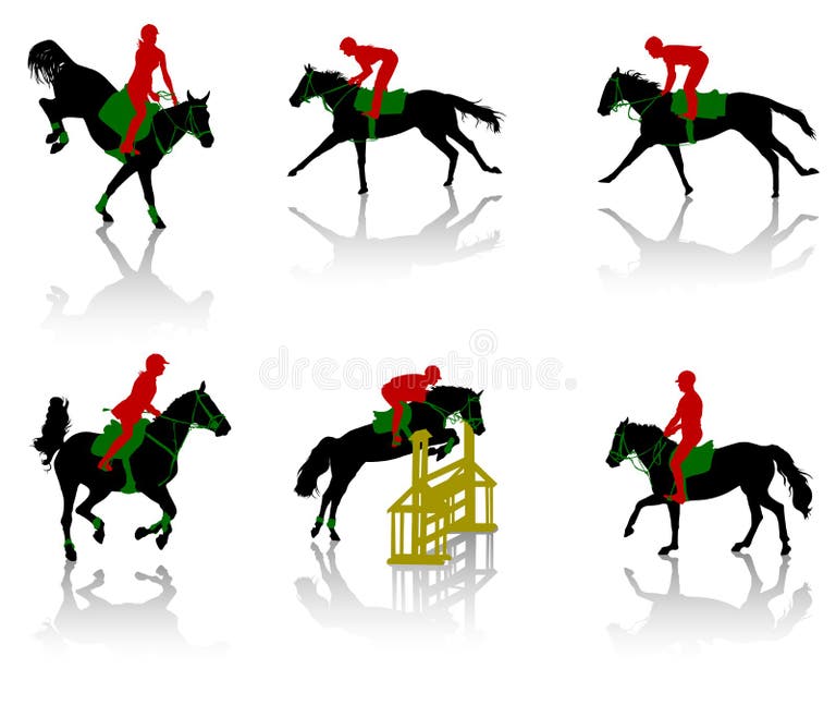 Young Women Riding Horses Stock Illustrations – 25 Young Women Riding ...