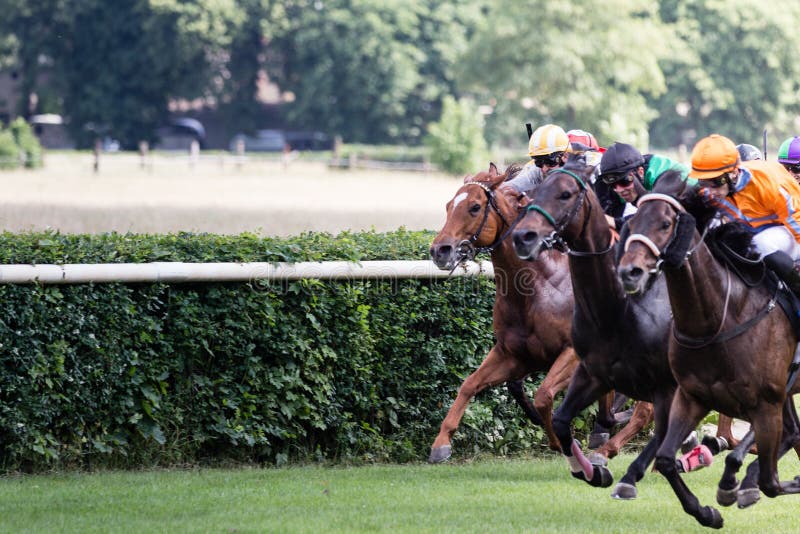 Horses and Jockeys at a Horse Racing Editorial Photography - Image of ...