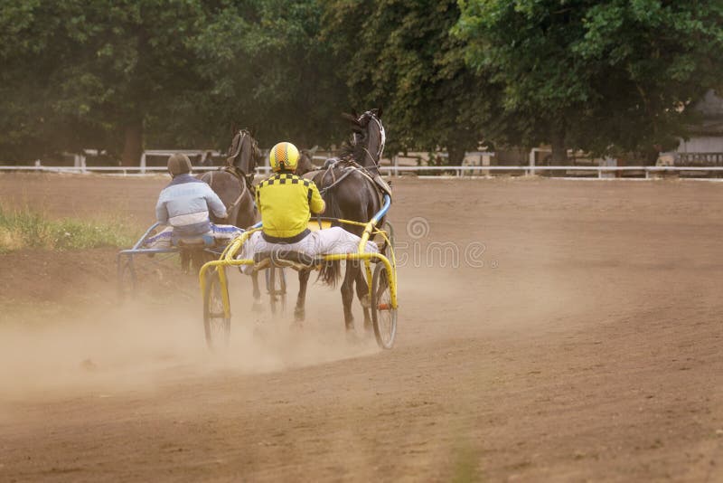 Two horses racing stock photo. Image of competition, leading - 14477590