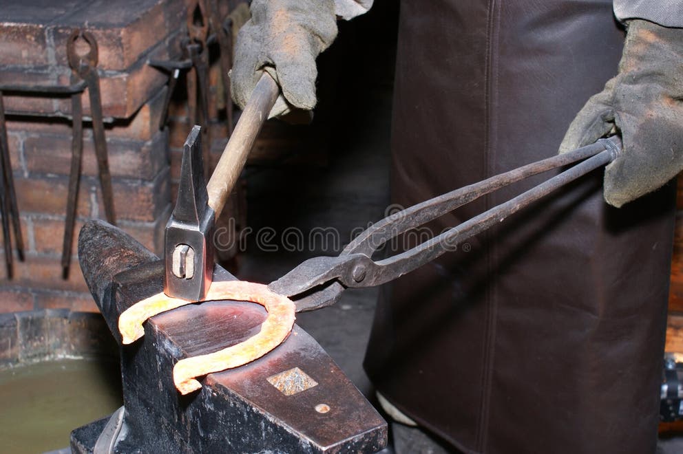 Horseshoe stock image. Image of forged, coal, hammer - 13220141