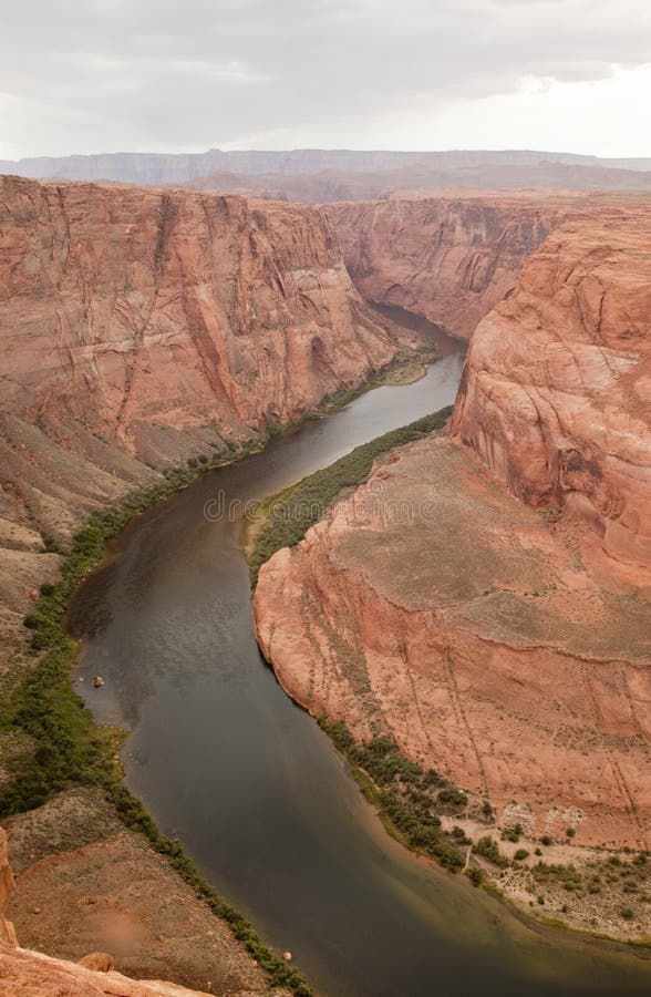 Horseshoe Bend on the Colorado River Stock Image - Image of beautiful ...