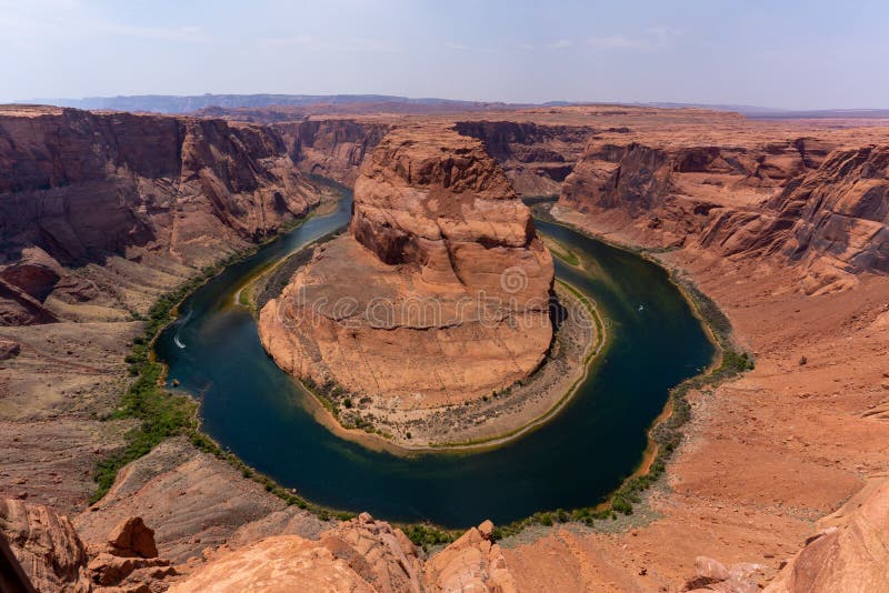 Horseshoe Bend and the Colorado River in Glen Canyon Stock Image ...