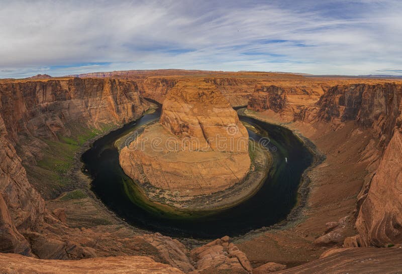 Horseshoe Bend Landscape at Sunrise Stock Photo - Image of america ...