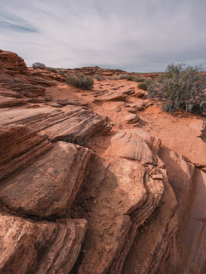 Horseshoe Bend Landscape at Sunrise Stock Image - Image of desert ...
