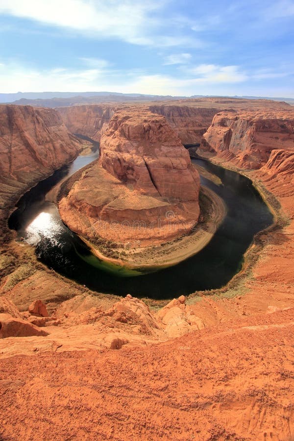 Horseshoe Bend Seen from Overlook, Arizona, USA Stock Photo - Image of ...
