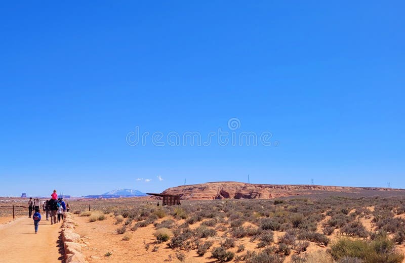 Horseshoe Bend Trail in Paige, Arizona Editorial Photo - Image of ...