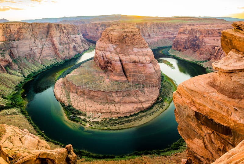 Horseshoe Bend in the USA stock photo. Image of majestic - 85235336