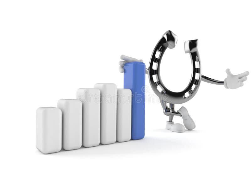 Horseshoe with chart stock illustration. Illustration of horseshoe ...