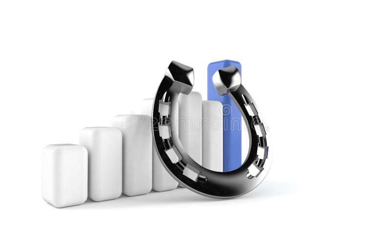 Horseshoe with chart stock illustration. Illustration of horseshoe ...