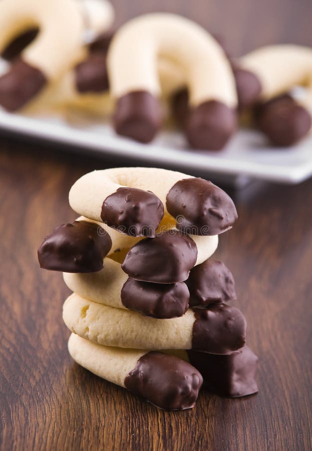 Horseshoe cookies. stock image. Image of bittersweet - 24901553