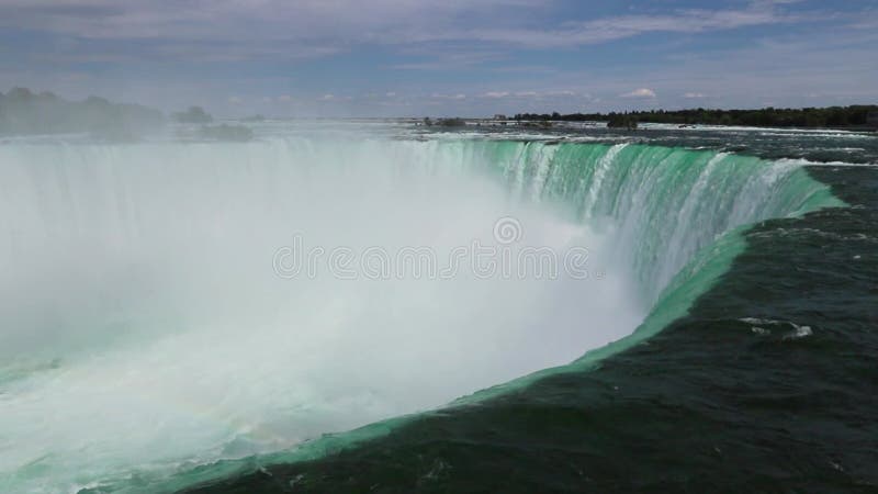 Horseshoe Fall Niagara - the Edge of the Waterfall - Water Flows into a ...