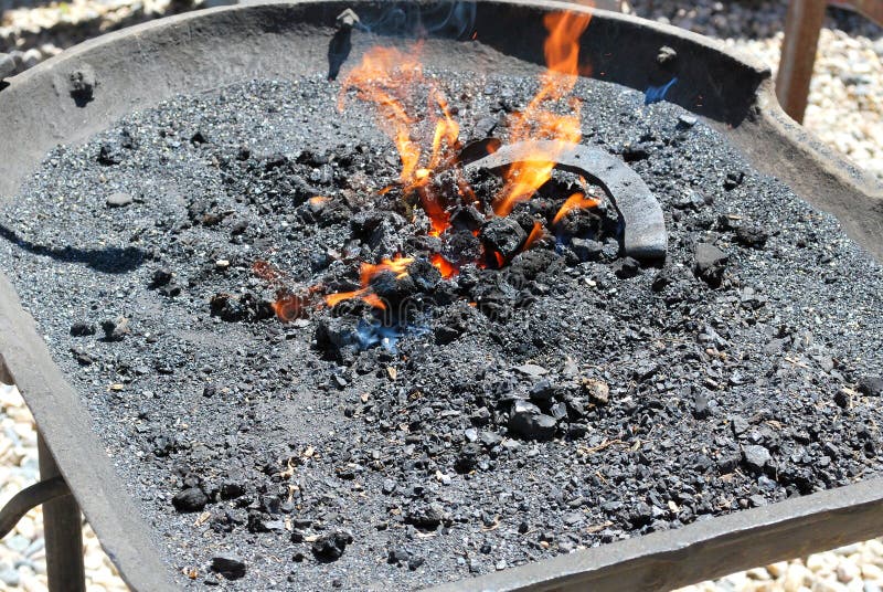 Horseshoe forging. stock photo. Image of smithy, manual - 80234170