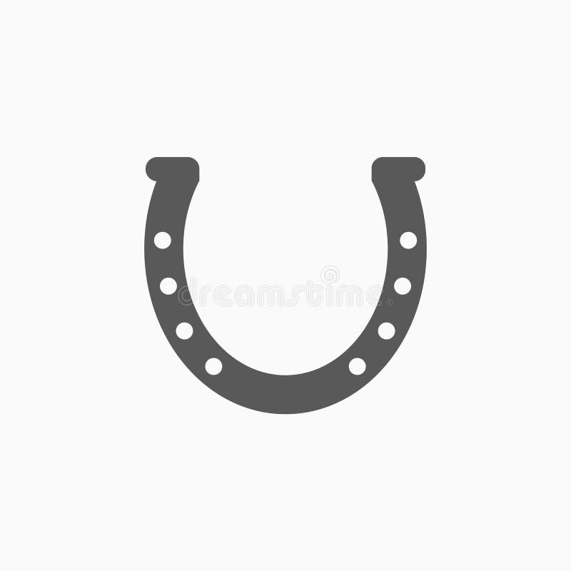 Horseshoe Icon, Horse Vector Stock Vector - Illustration of lucky ...