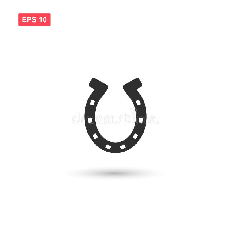 Horseshoe icon sign stock vector. Illustration of luck - 276528459