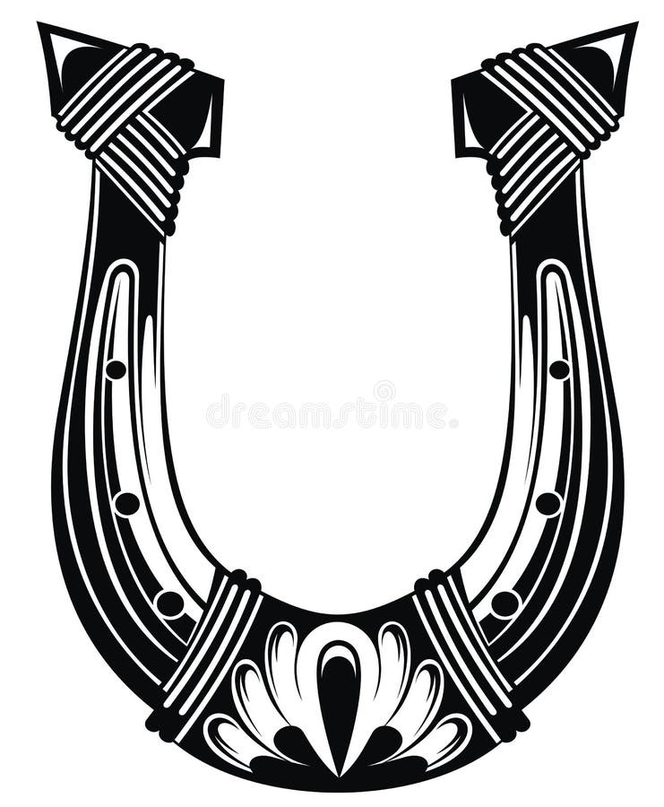 Horseshoe Lucky Symbol Vector St Patricks Day Clipart Illuctration ...