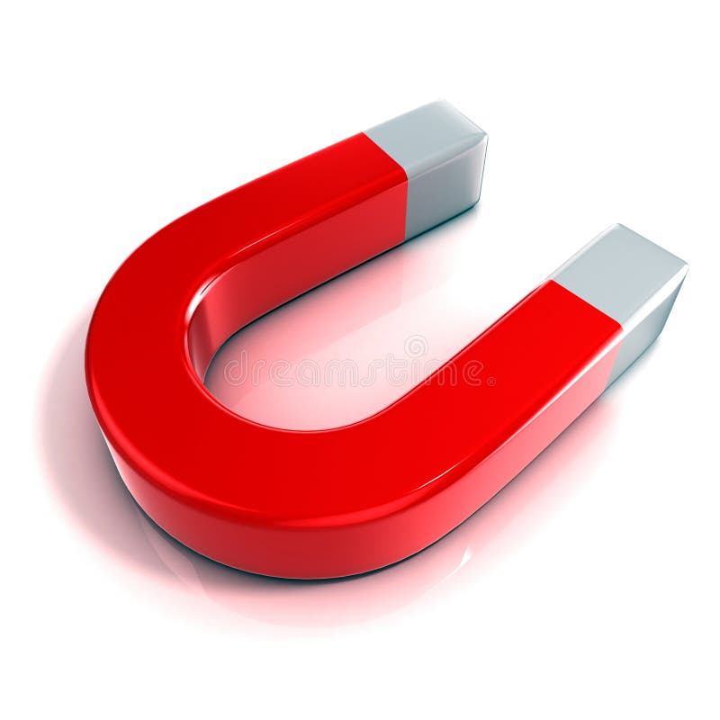Horseshoe Magnet Back View Stock Illustrations – 3 Horseshoe Magnet ...