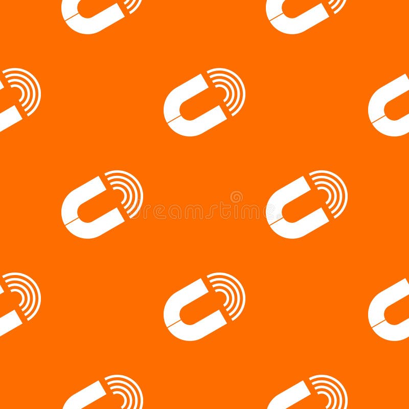 Red Magnet Repeat Seamless Pattern Doodle Cartoon Style Wallpaper ...