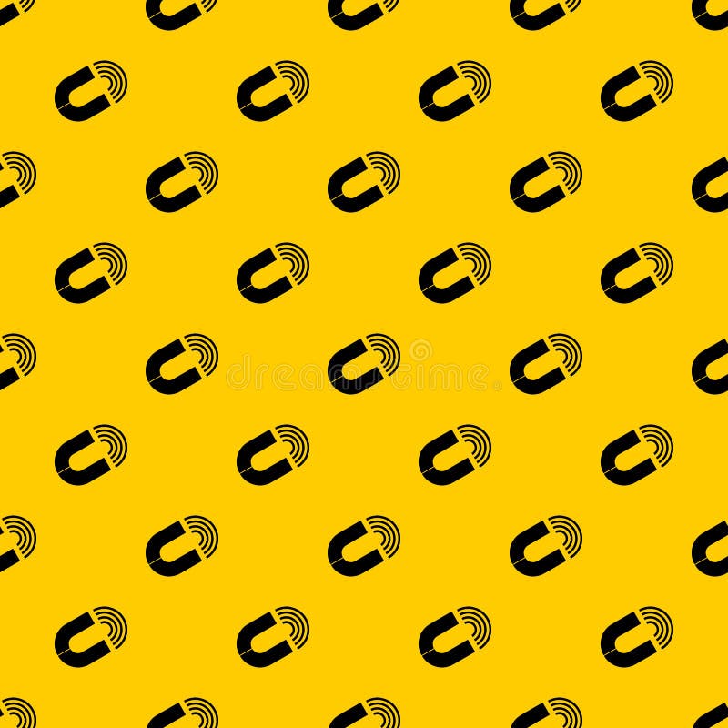 Red Magnet Repeat Seamless Pattern Doodle Cartoon Style Wallpaper ...