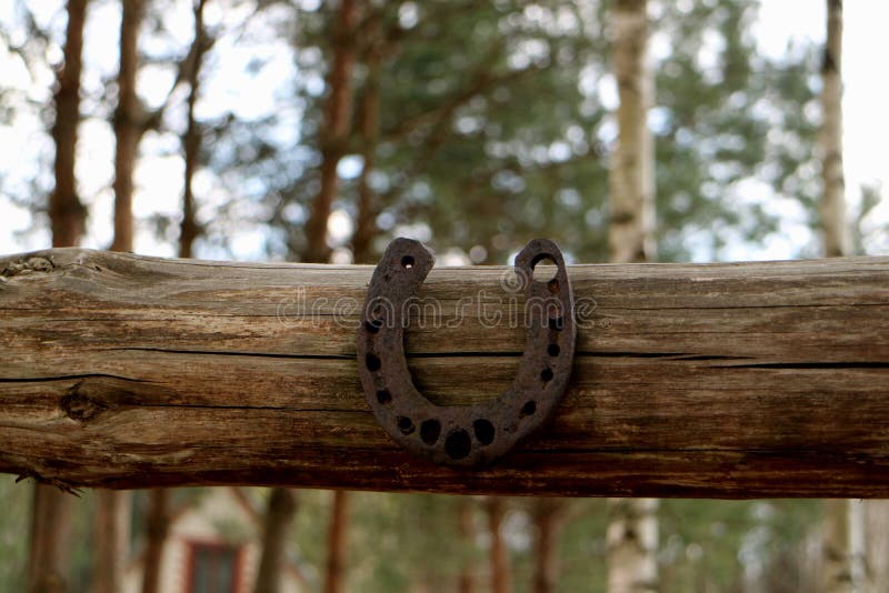 Horseshoe on a Swing `for Good Luck` Stock Image - Image of creative ...