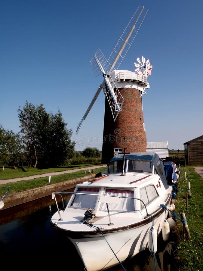 Horsey Wind Pump, Norfolk in United Kingdom. Stock Image - Image of ...