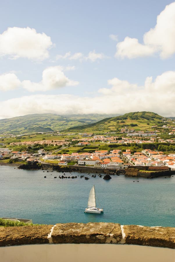 Panorama Horta - Faial Island - Azores Stock Image - Image of aasect ...
