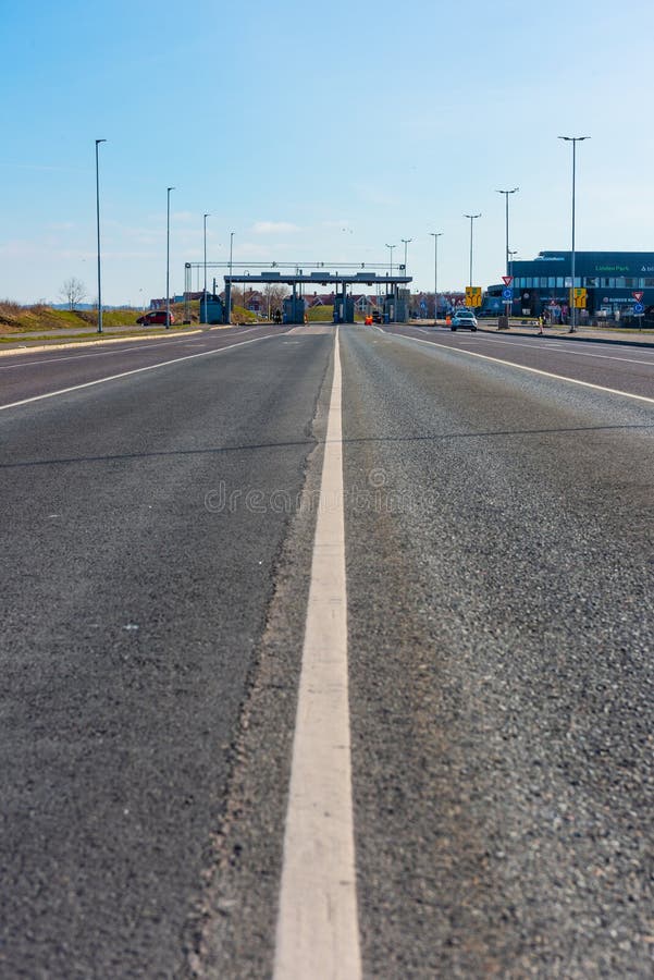 Empty Long Car Lines at a Ferry Terminal.. Editorial Image - Image of ...