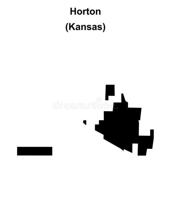 Horton outline map stock vector. Illustration of detailed - 387288544