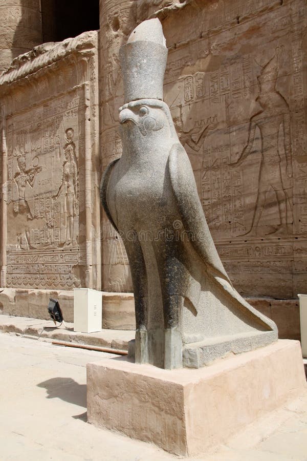 Horus - Edfu stock photo. Image of symbol, religion, egypt - 15832988