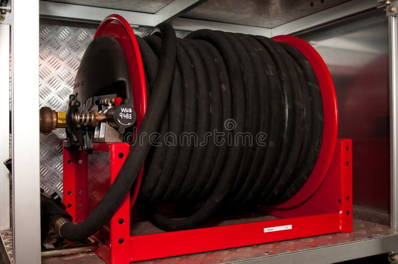 Hose reel stock photo. Image of machine, pump, control - 18634890