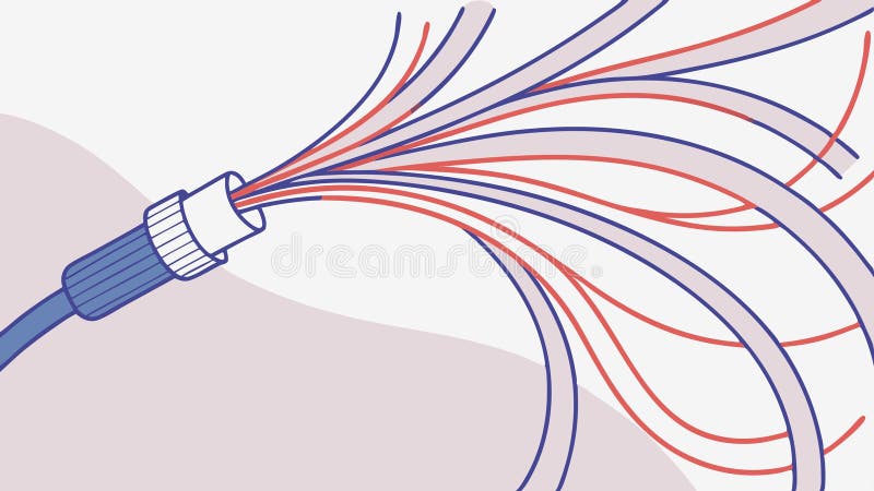 Hose Spraying Colorful Streams, Creativity and Energy, Vector Design ...